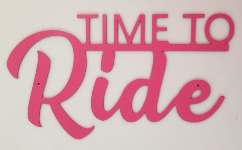 Metal Time to Ride Sign Plasma Art - Etsy