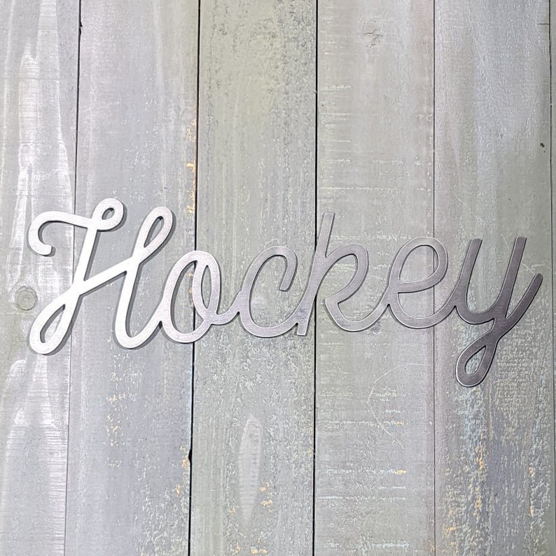 Metal Custom Word Cursive Plasma Cut Sign Art Indoor or - Etsy