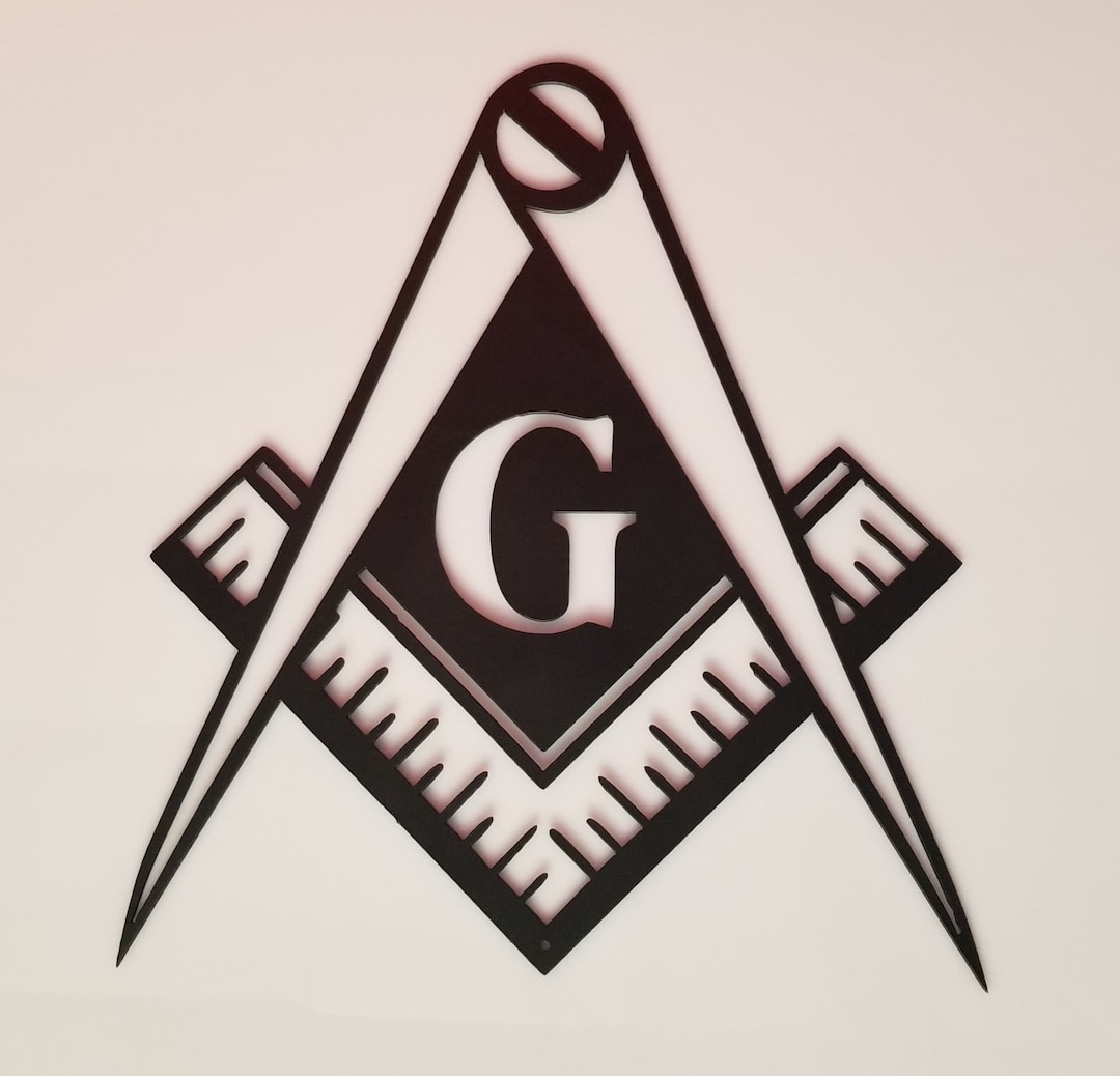 Metal Masonic Lodge Square and Compass Symbol Plasma Cut Sign Art - Etsy