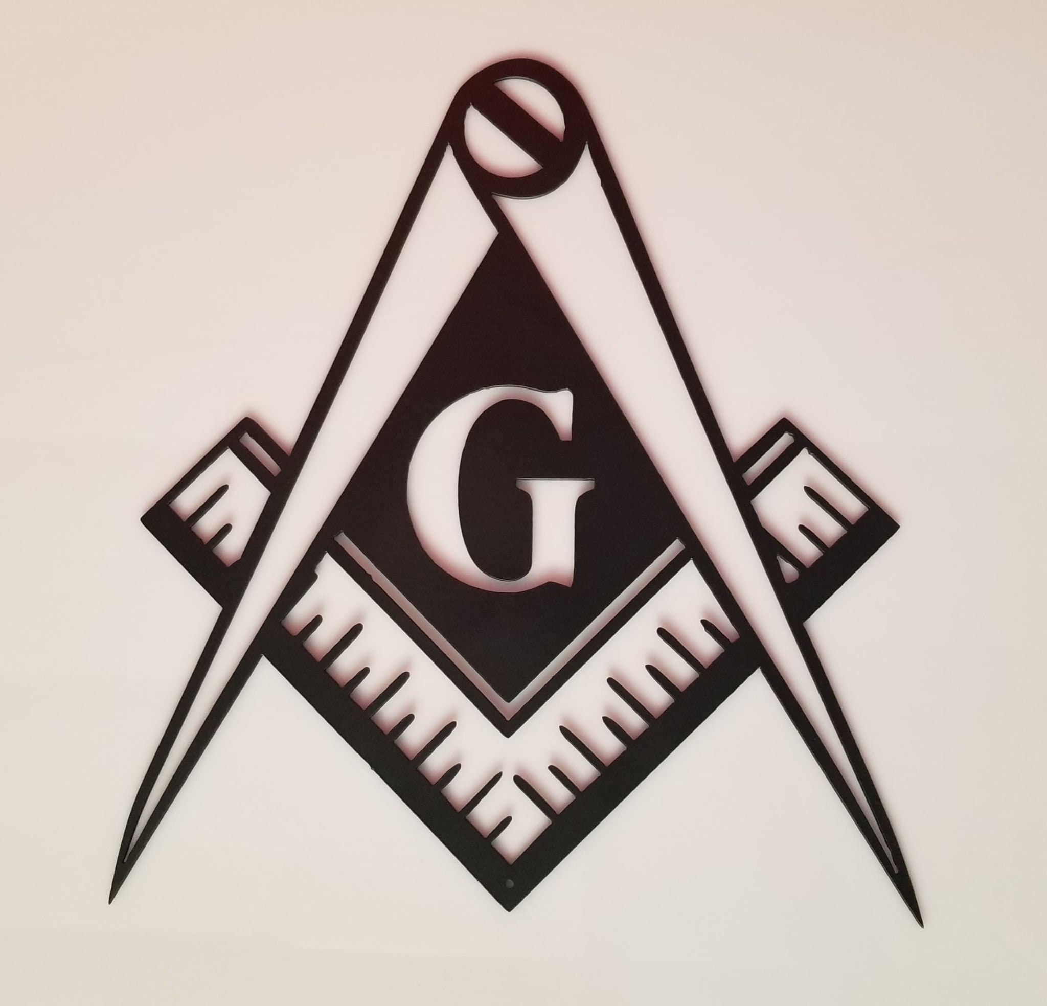 Metal Masonic Lodge Square and Compass Symbol Plasma Cut Sign Art - Etsy