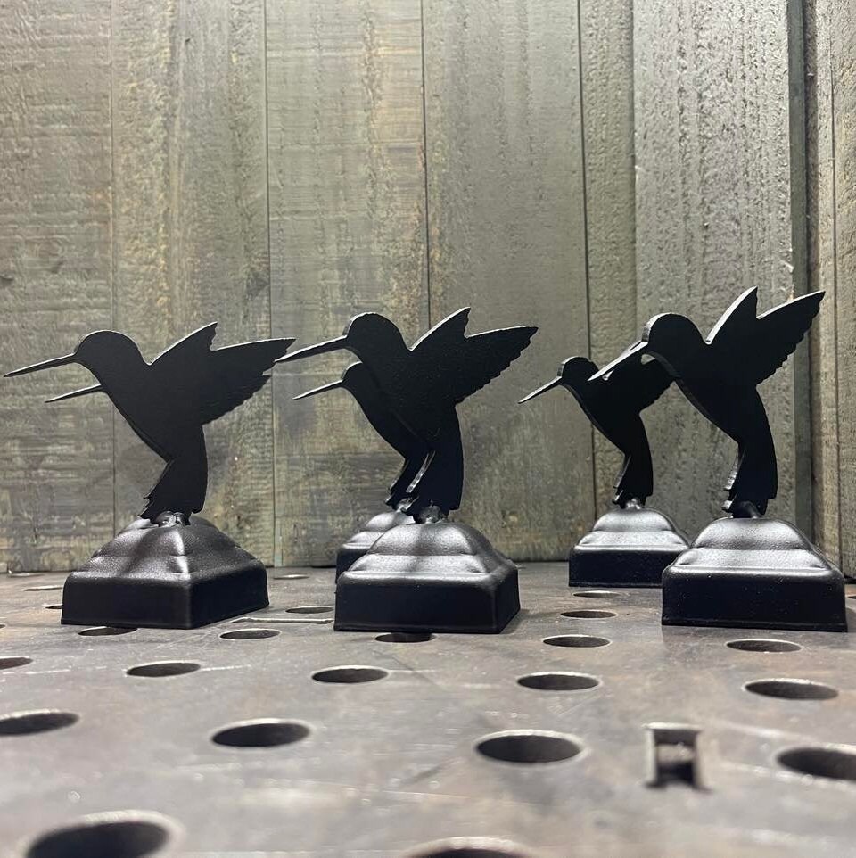 Hummingbird Fence Post Topper - Etsy