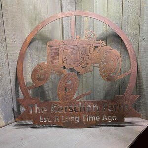 Metal Tractor Sign Custom Plasma Cut Sign Art Ranch Farm Farmhouse - Etsy