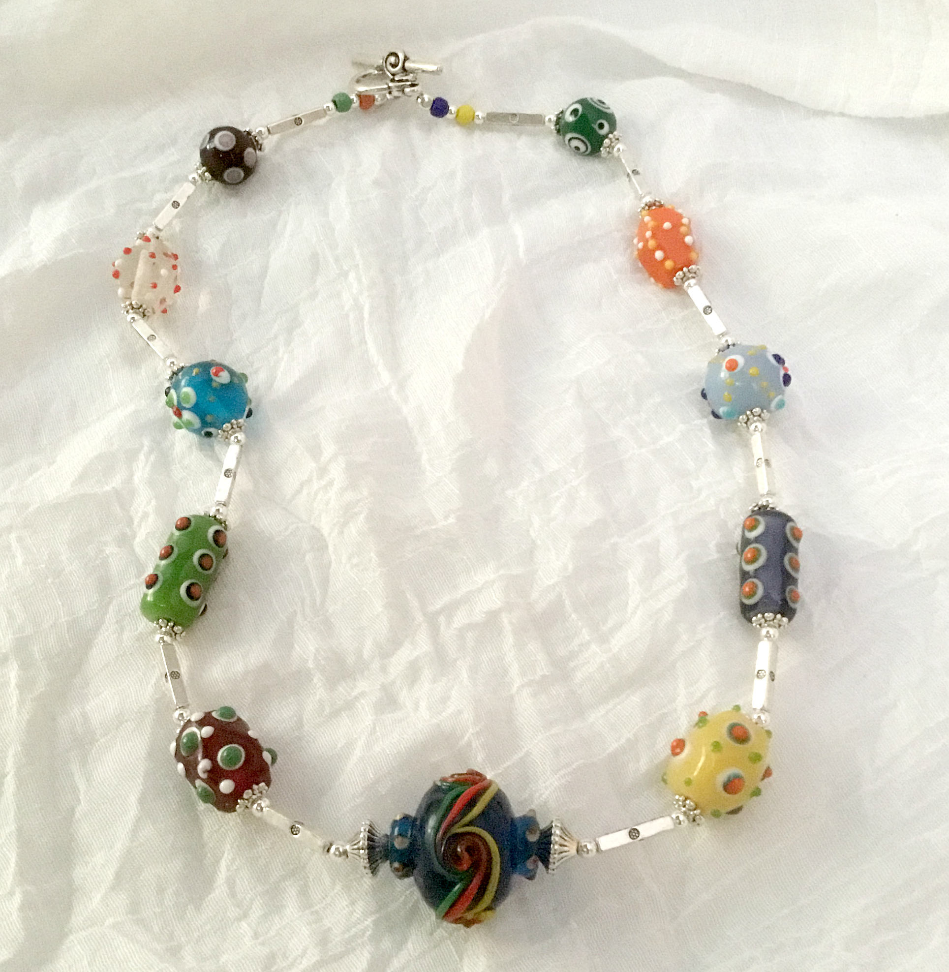 Collar de lámpara multicolor collares hechos a mano. Collares - Etsy España
