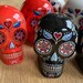 Day of the Dead Ceramic Salt & Pepper Shakers - Skull Salt and Pepper ...