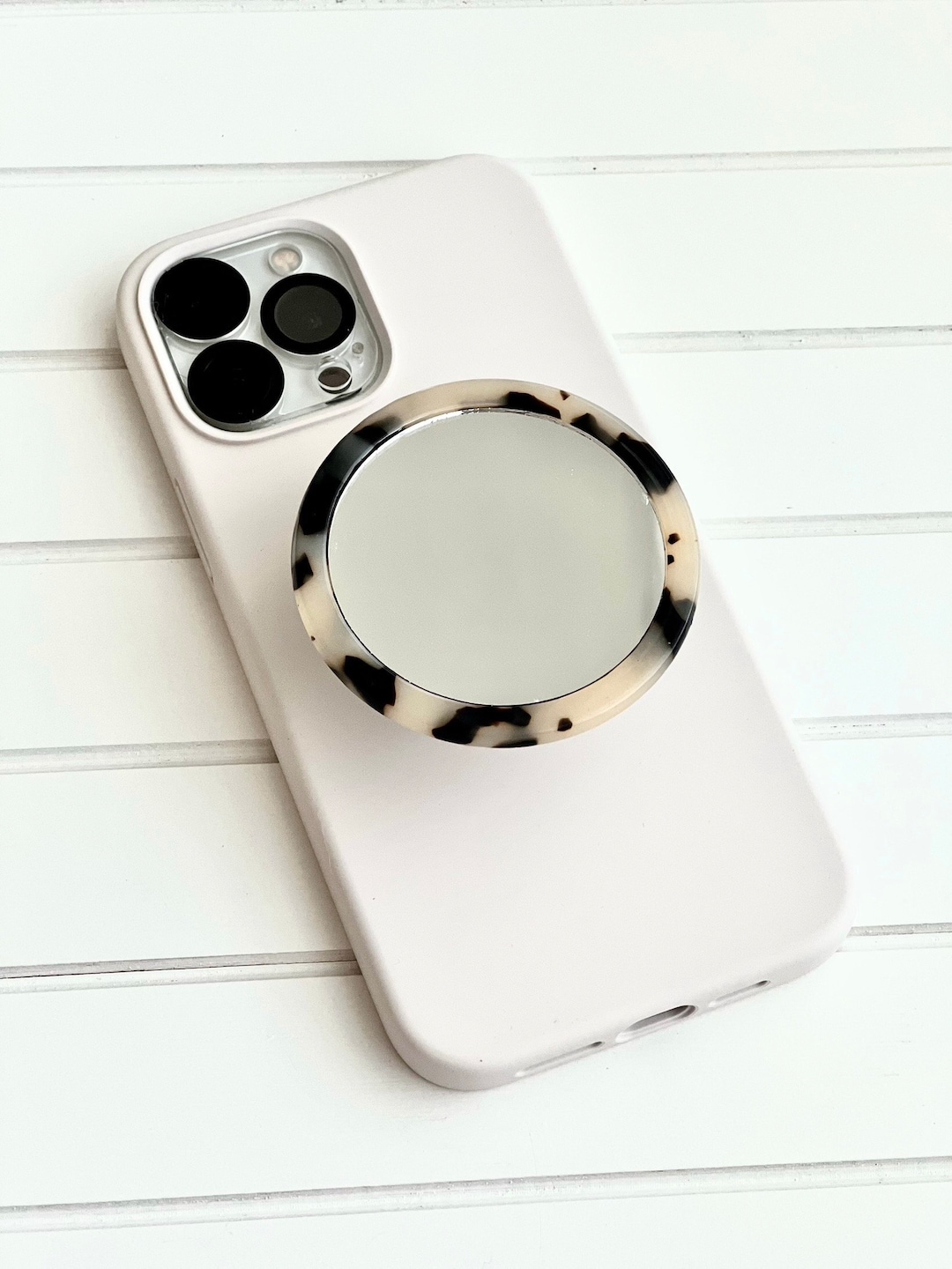 Tortoise Print Mirror Phone Holder, Phone Accessory, Griptok - Etsy