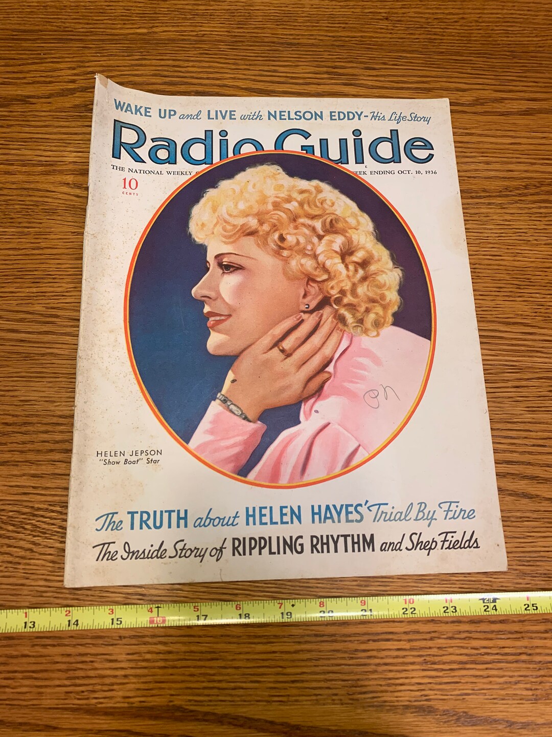 October 10 1936 Radio Guide Magazine Helen Jepson Showboat - Etsy