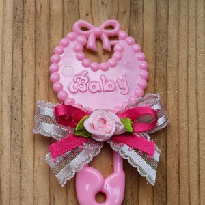 Baby Shower Guest Pins/it's a Girl Baby Shower Guest Pins/pink Baby ...