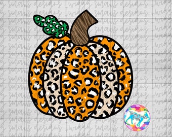 Fall Pumpkins Png Leopard Pumpkin Sublimation Designs - Etsy