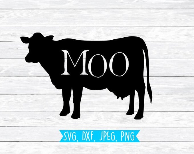 Moo Svg, Cow Svg, Cattle Svg, Svg Files For, Silhouette, Cricut, Farm ...