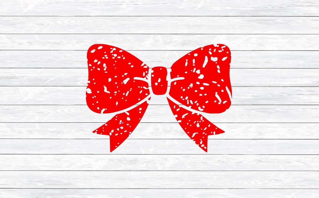 Distressed Bow, Grunge Svg, Girl Svg, Bow, Monogram Svg, DXF, PNG, SVG ...