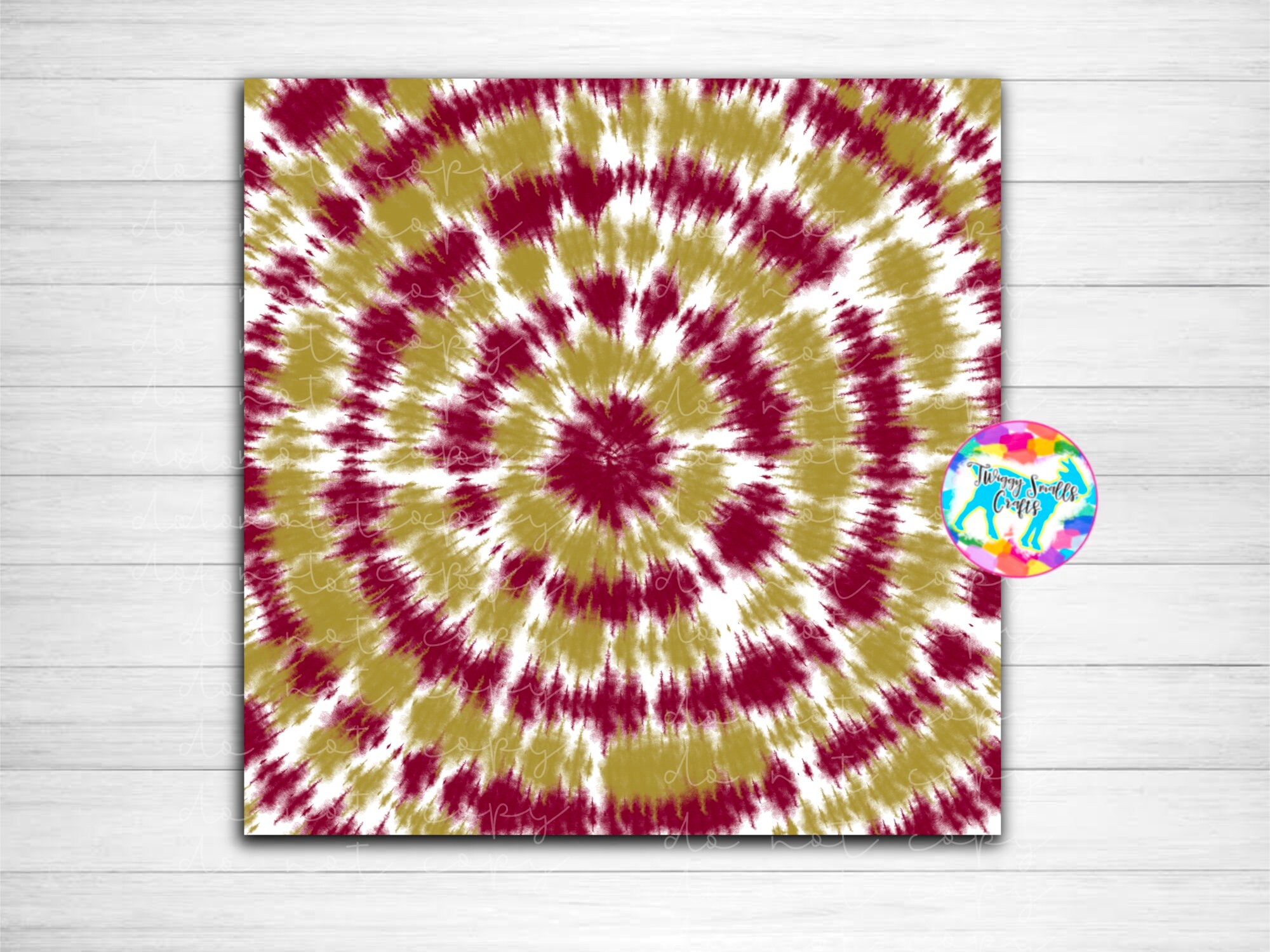 Tie Dye Sublimation Design Download Gold and Maroon Florida - Etsy