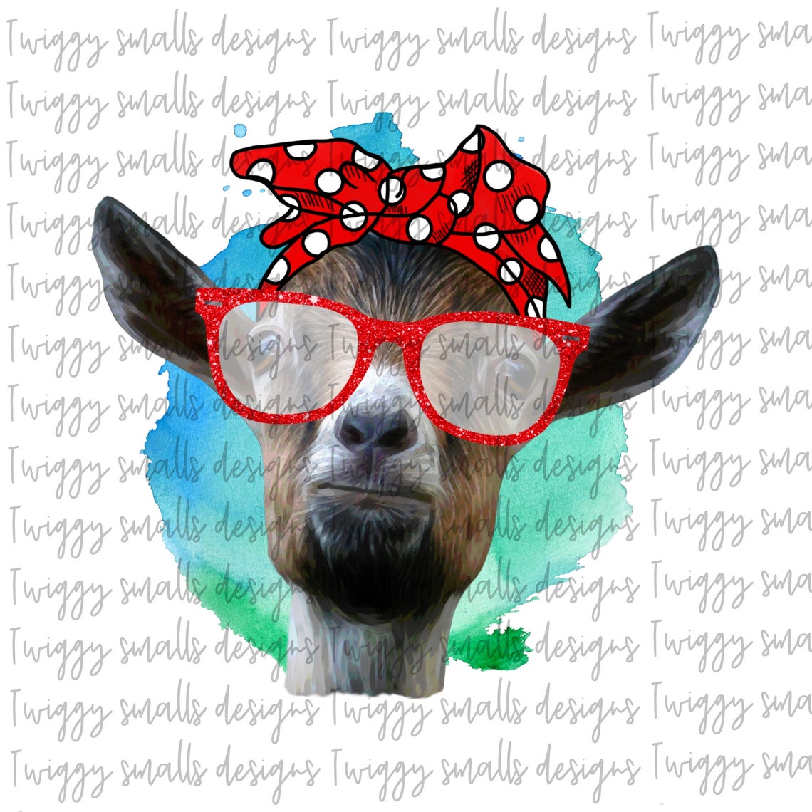 Goat Sublimation Design Downloads PNG Graphics Bandana - Etsy