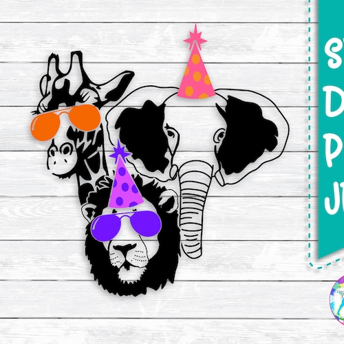 Party Animal Svg Elephant SVG DXF PNG Files For - Etsy