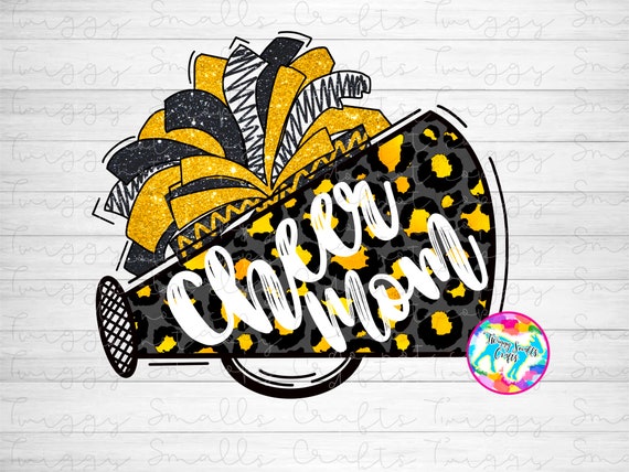 Cheerleader Cheer Mom Sublimation Design Downloads - Etsy