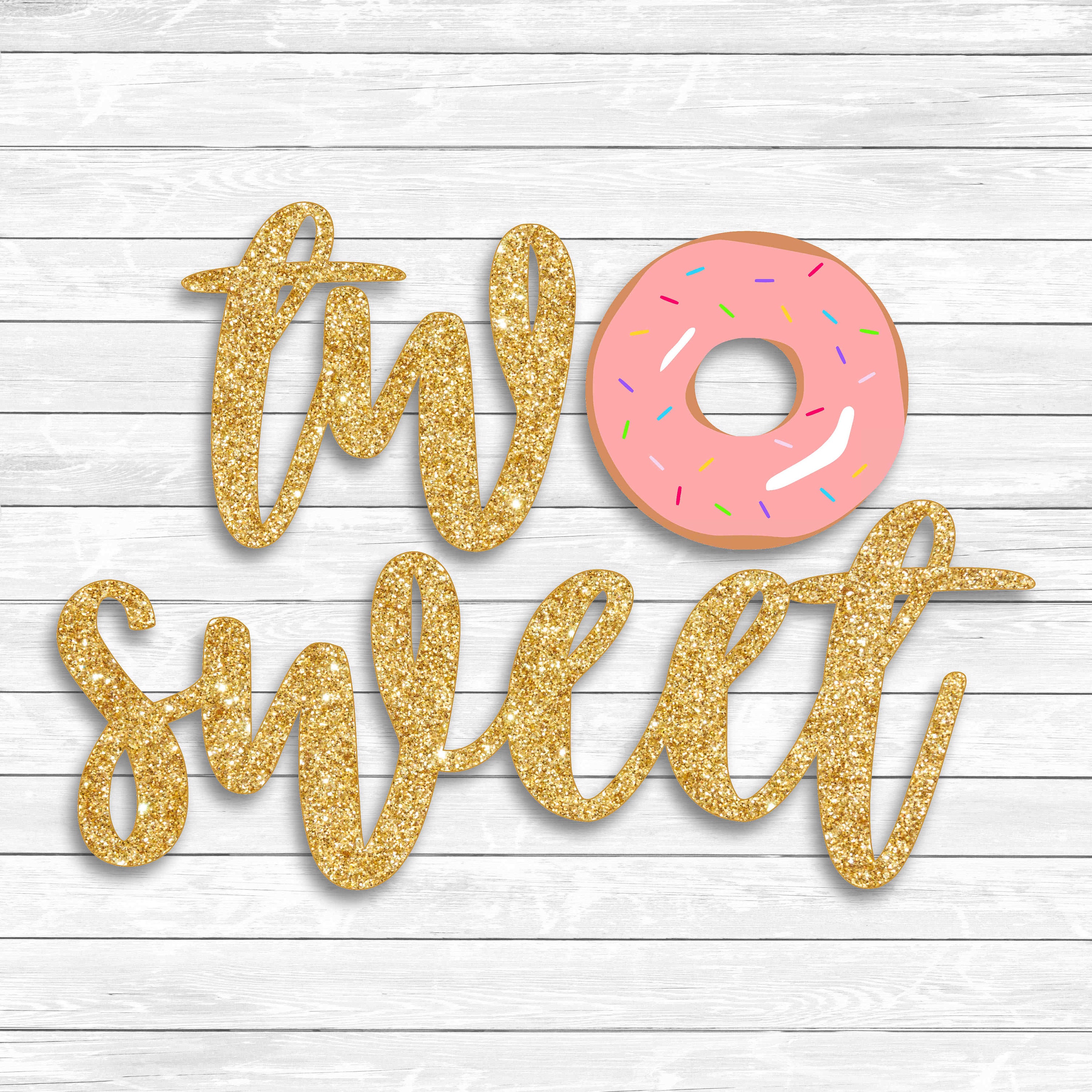 2nd Birthday Two Sweet SVG DXF PNG Files For Silhouette - Etsy