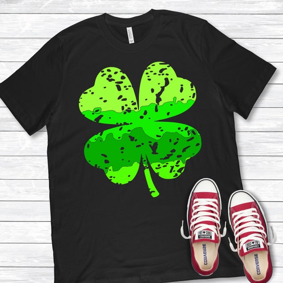 Ombre Svg Distressed Svg Four Leaf Clover St. Patricks Day | Etsy