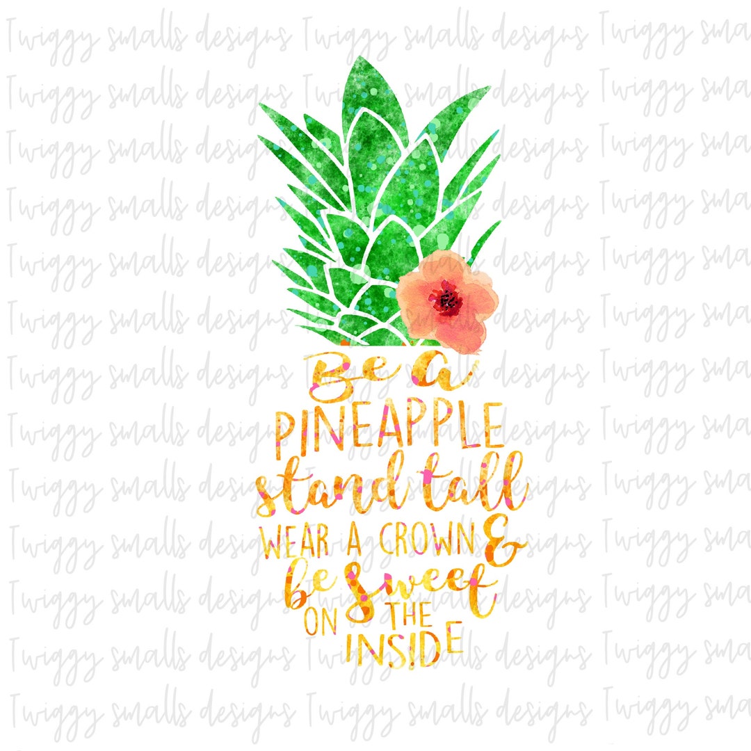 Pineapple Sublimation Design Download, PNG, Printable, Summer, Tropical ...