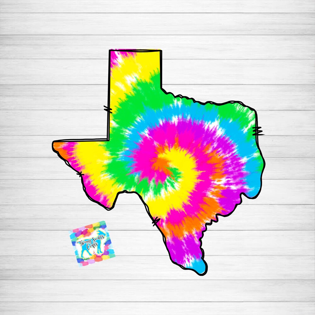 Doodle, Tie Dye, Texas, Sublimation Design Download, PNG, TX ...