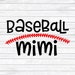 Baseball Svg, Baseball Mimi, Baseball Grandma, DXF, PNG, SVG, Files For ...
