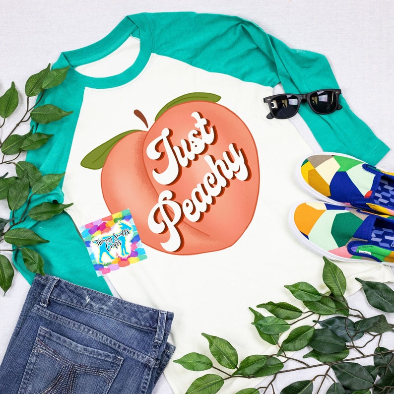 Peach Sublimation Design Download, PNG Files, Just Peachy, Digital ...