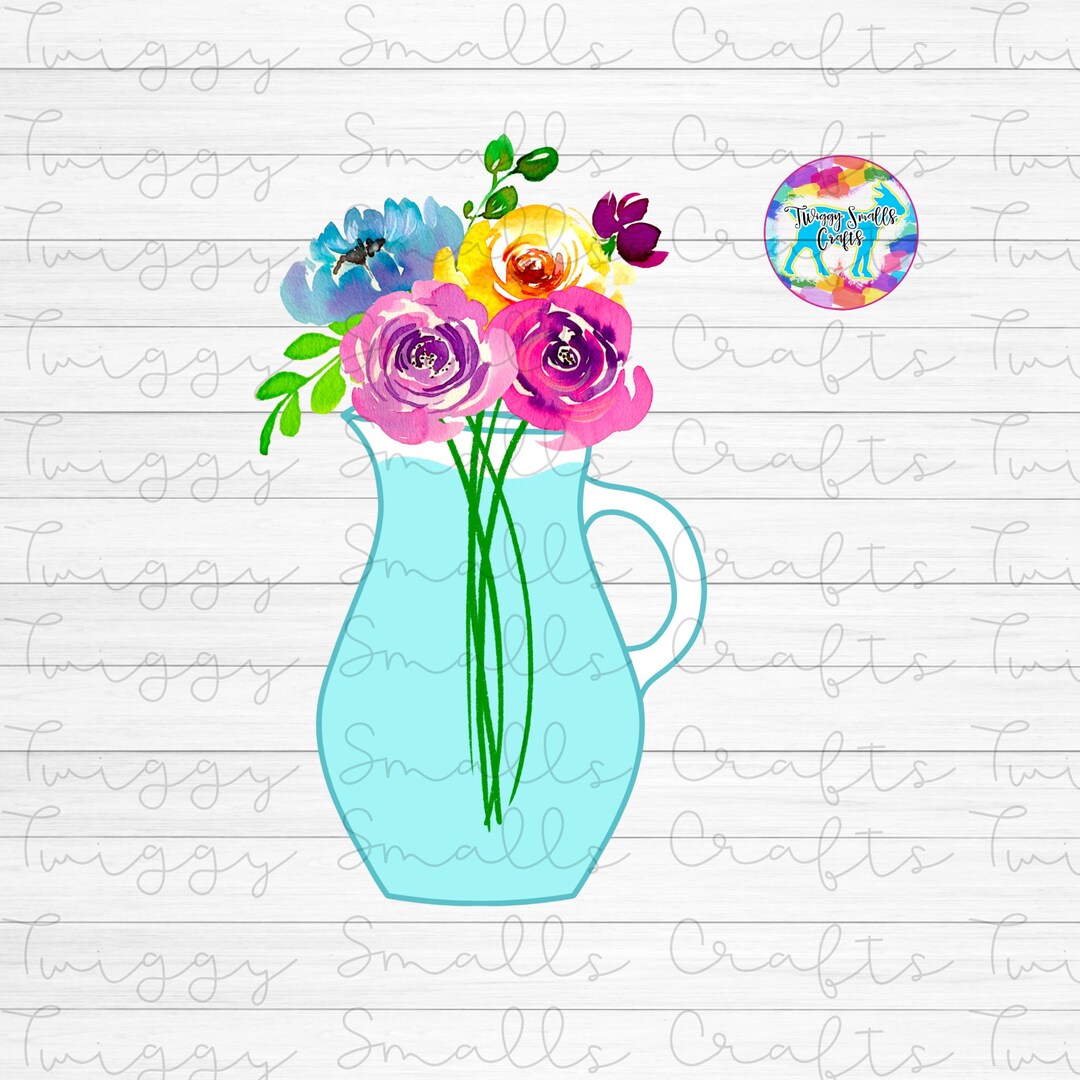 Watercolor Flower Clipart, Sublimation Design Download, PNG, Watercolor ...