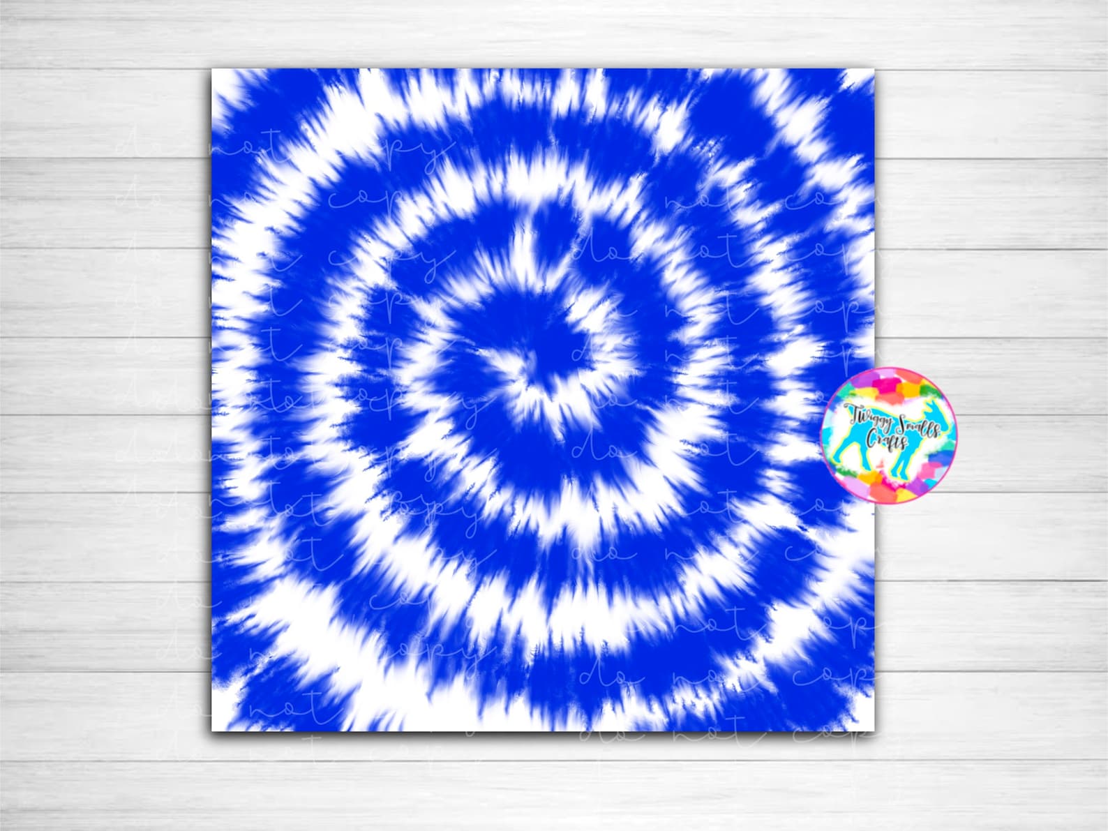 Tie Dye Sublimation Design Download Royal Blue White - Etsy