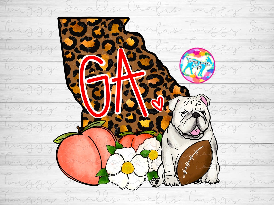 Football, GA, Peaches, Sublimation Design Downloads, PNG Files, Cheetah ...