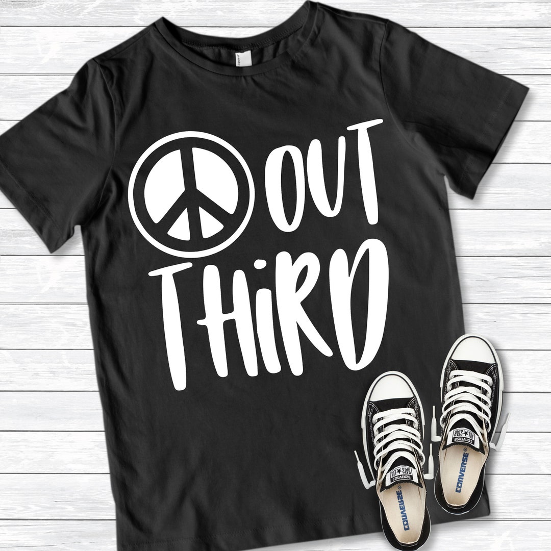 Peace Out Third Grade, 3rd Grade SVG, Last Day of School, DXF, PNG ...