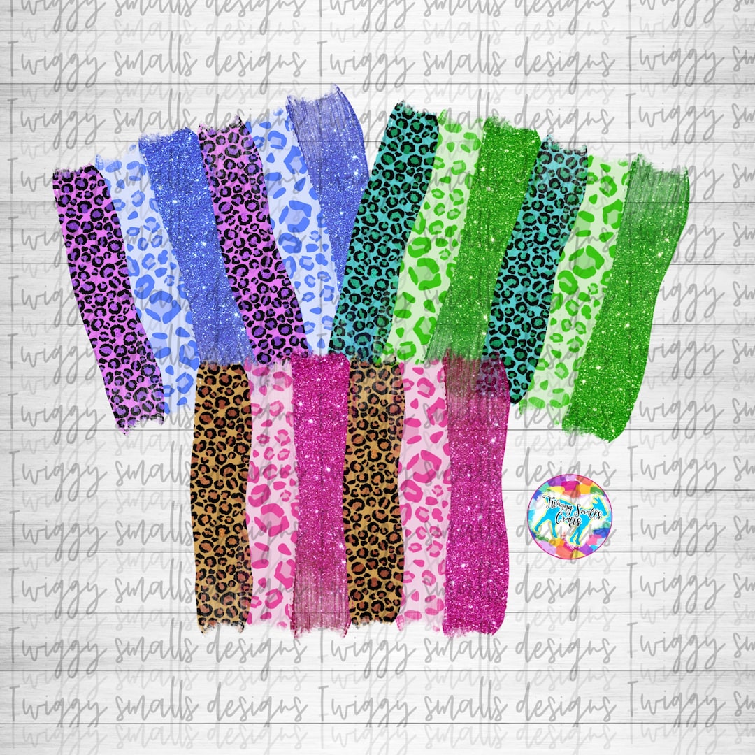 Sublimation Backgrounds PNG, Cheetah, Leopard Print, Glitter ...