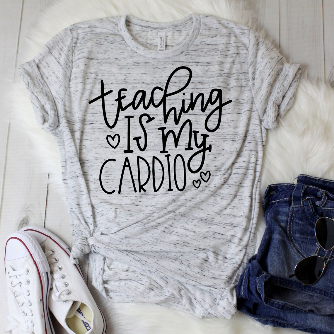 Teaching is My Cardio Teacher Gift Idea Teacher Svg Teacher - Etsy