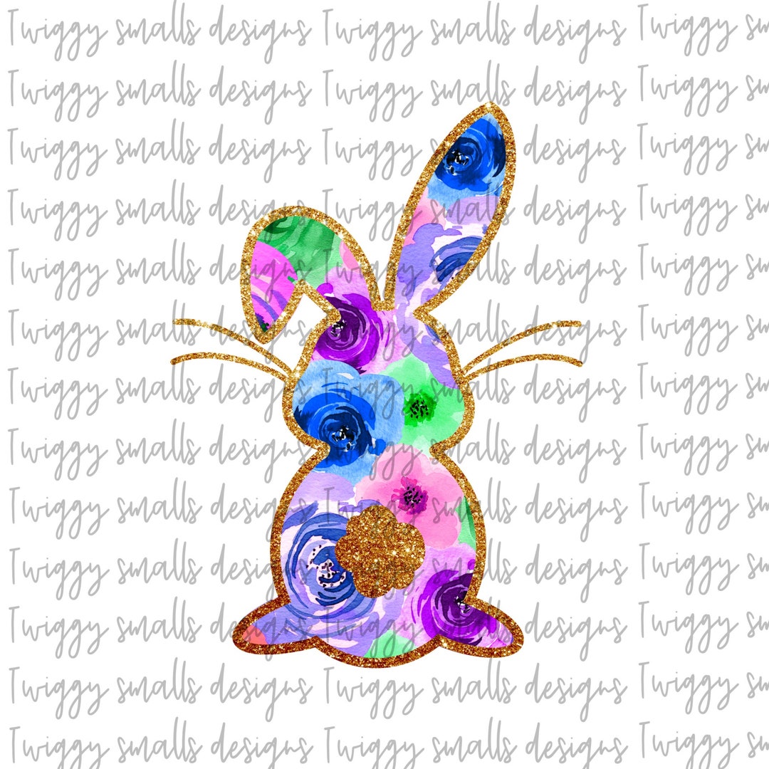 Spring Easter Bunny, Sublimation Design Downloads, PNG, Graphics ...