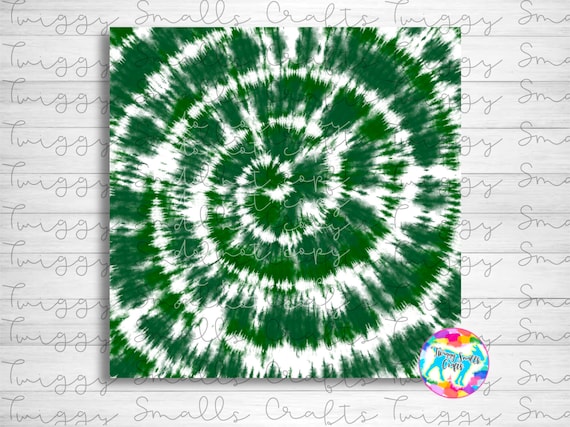 Green and White Tie Dye Sublimation Elements Sublimation - Etsy
