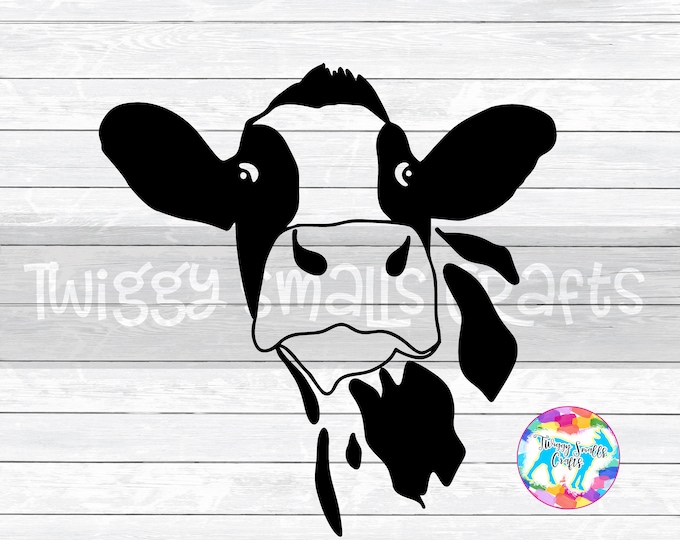 Cow Svg Funny Cow Face Cow Head Heifer DXF PNG SVG - Etsy