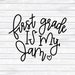 First Grade Svg, First Grade is My Jam, School Svg, Teacher Svg, Back ...