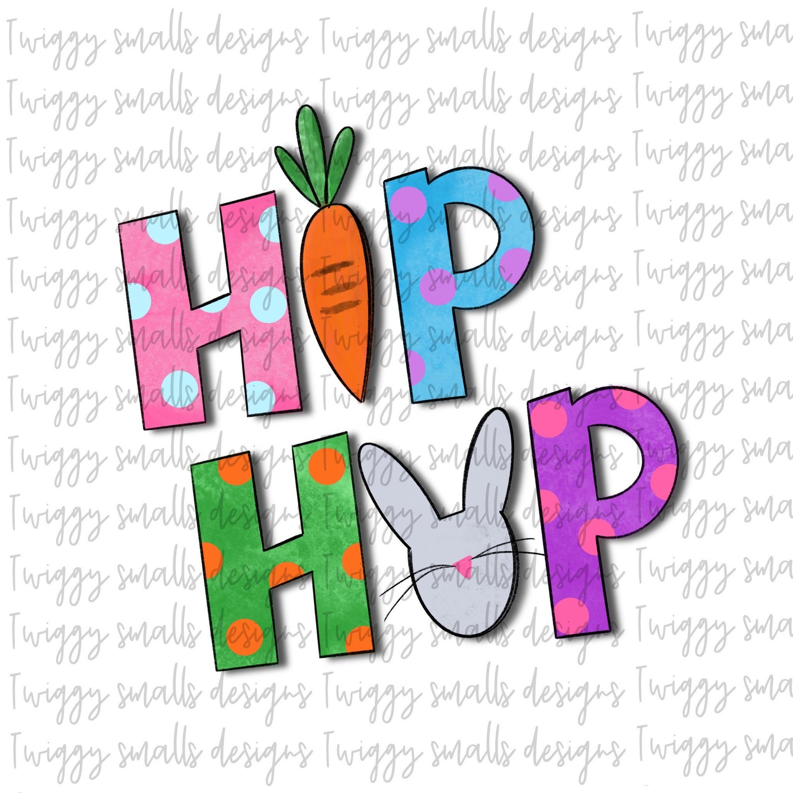 Bunny Rabbit Sublimation Design Downloads PNG Graphics - Etsy