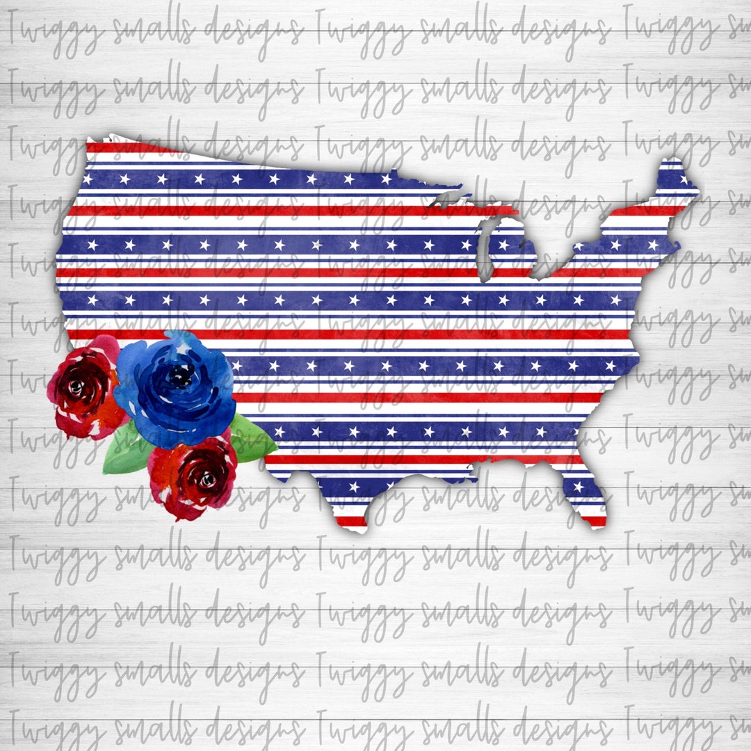 Patriotic USA Sublimation Design Downloads, Digital Download PNG ...