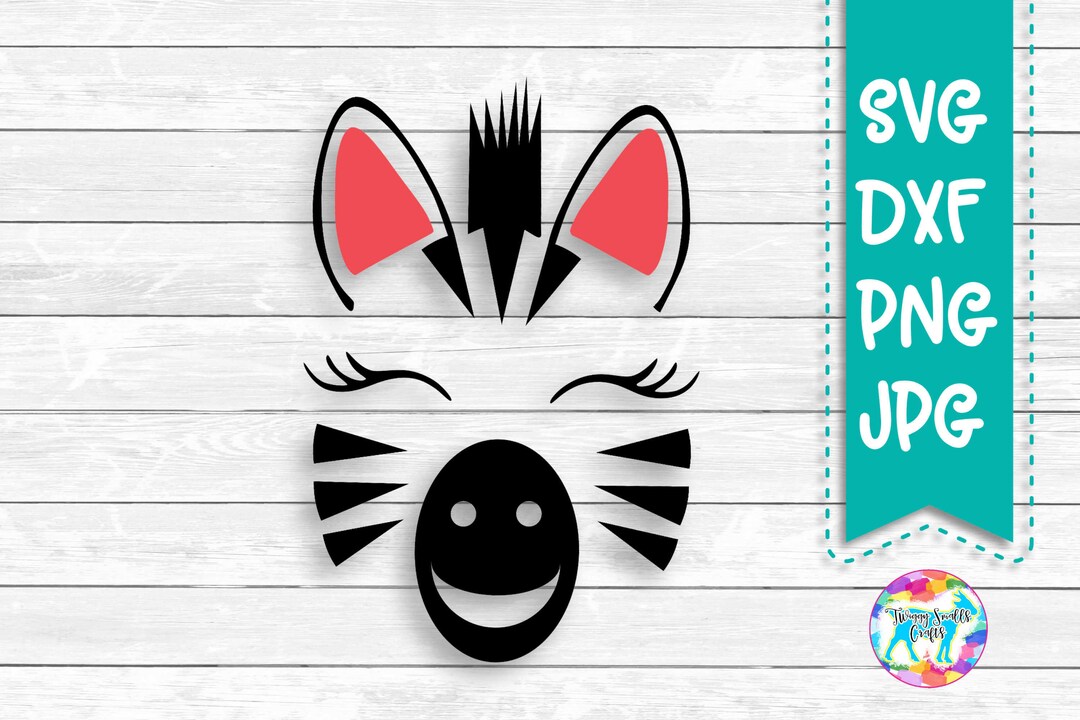 Zebra Face Svg, Zebra Head, Horse Face, Safari, Zoo, SVG, DXF, PNG ...