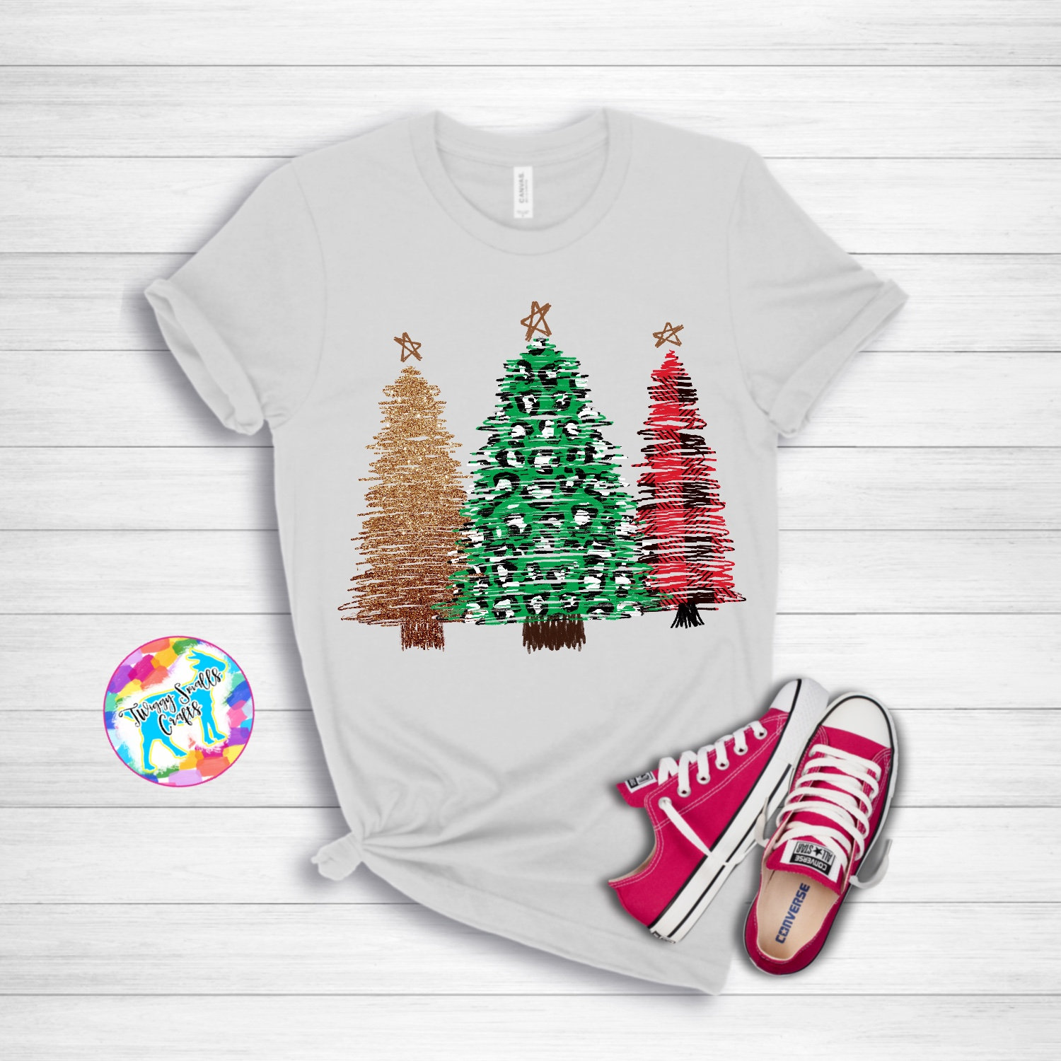Christmas Tree Sublimation Design Download Rustic Tree - Etsy