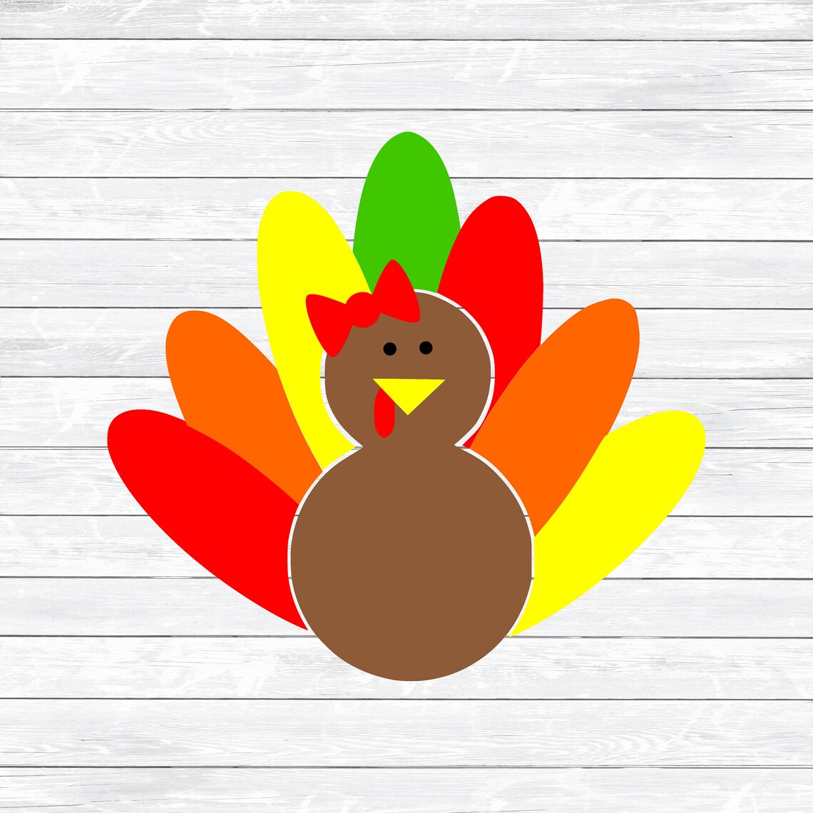 Turkey Svg, Thanksgiving Svg, Girl Turkey, Feathers, Bow, Shirt, DXF ...
