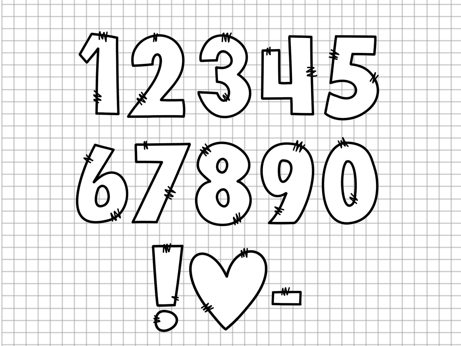 Sketchy Doodle Font Doodle Letters True Type Font - Etsy