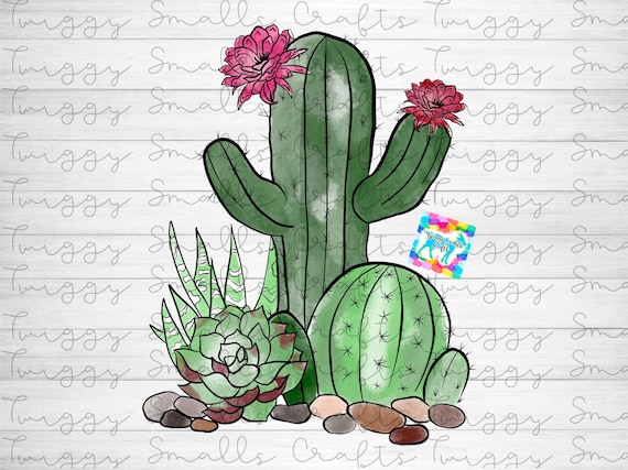 Cactus Sublimation Designs Download PNG Files for - Etsy