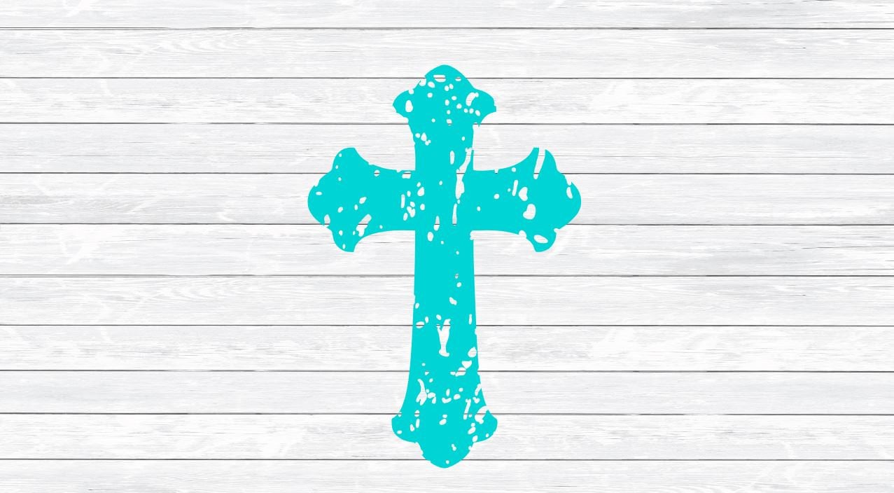 Distressed Cross Grunge Cross SVG DXF PNG Files For | Etsy
