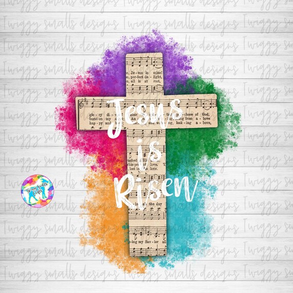 Jesus Sublimation Design Download PNG He is Risen Christian - Etsy