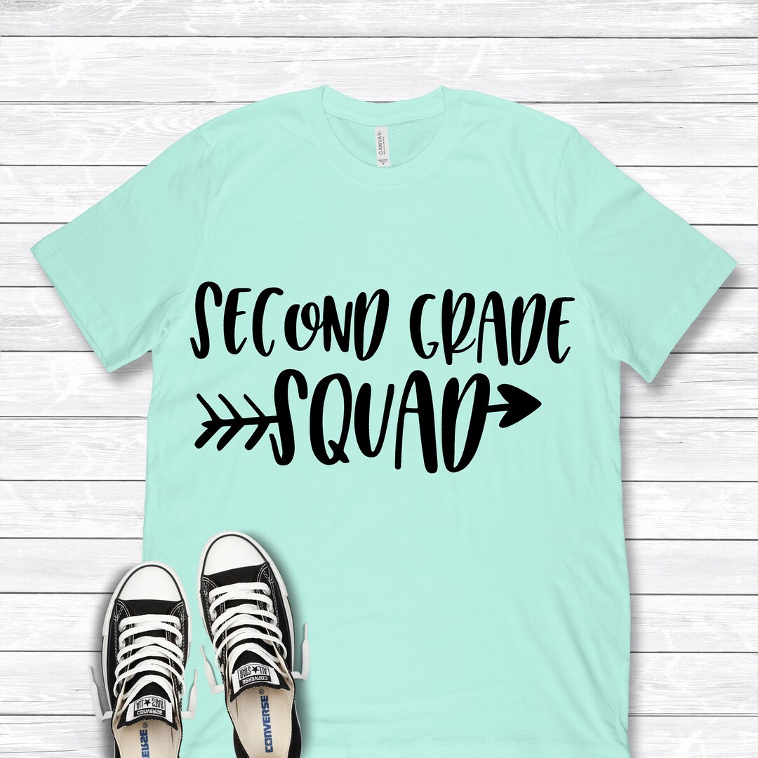 Second Grade Svg, 2nd Grade, Teacher Shirt, Back to School, 1st Day of ...