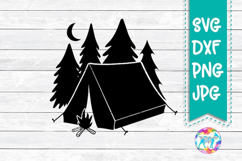 Camping Svg Tent Hiking Camping SVG PNG DXF Files For | Etsy