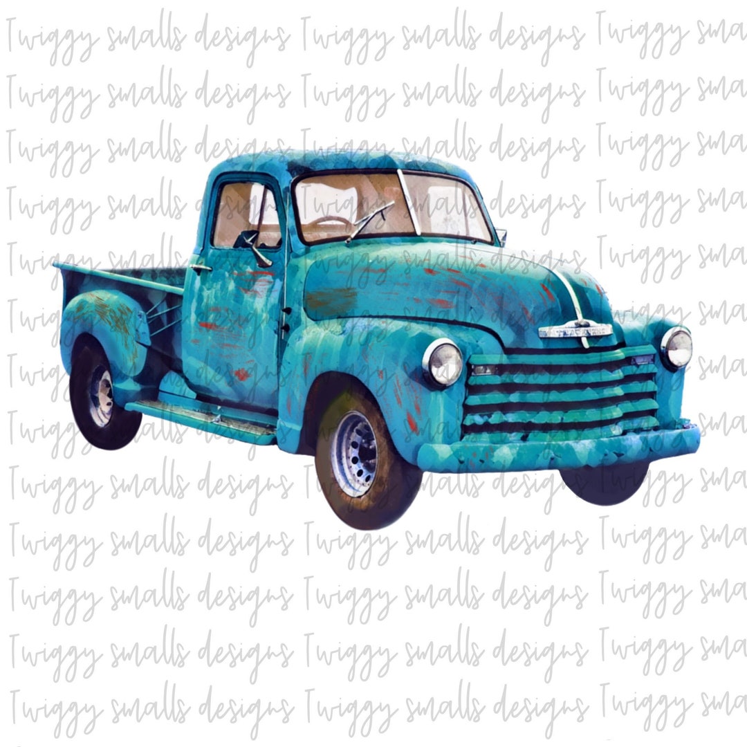 Vintage Truck, Sublimation, Design, Downloads, Transfers, Ready to ...
