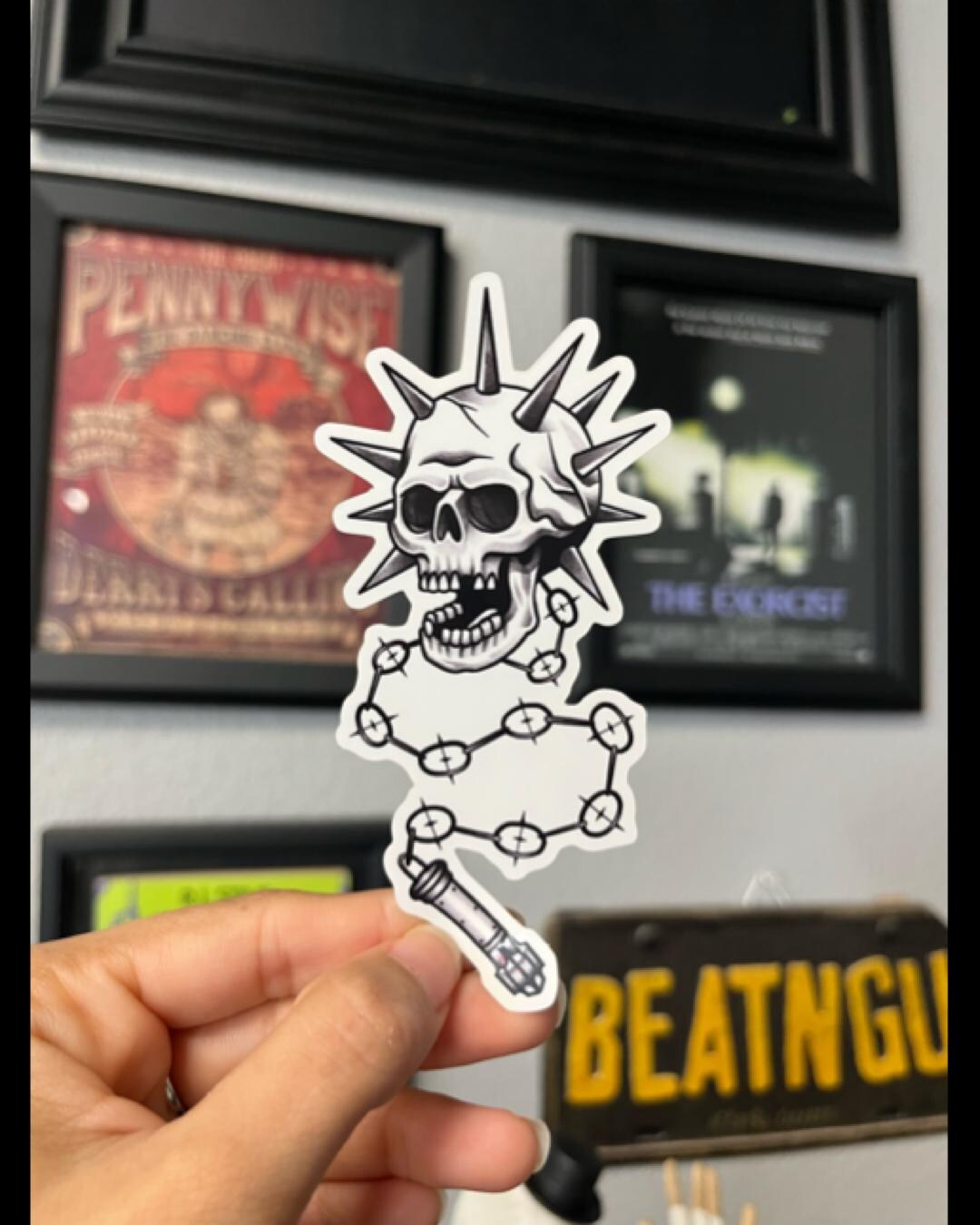 Blunt Force - Goth Horror Decal- Glossy Vinyl Waterproof Sticker ...
