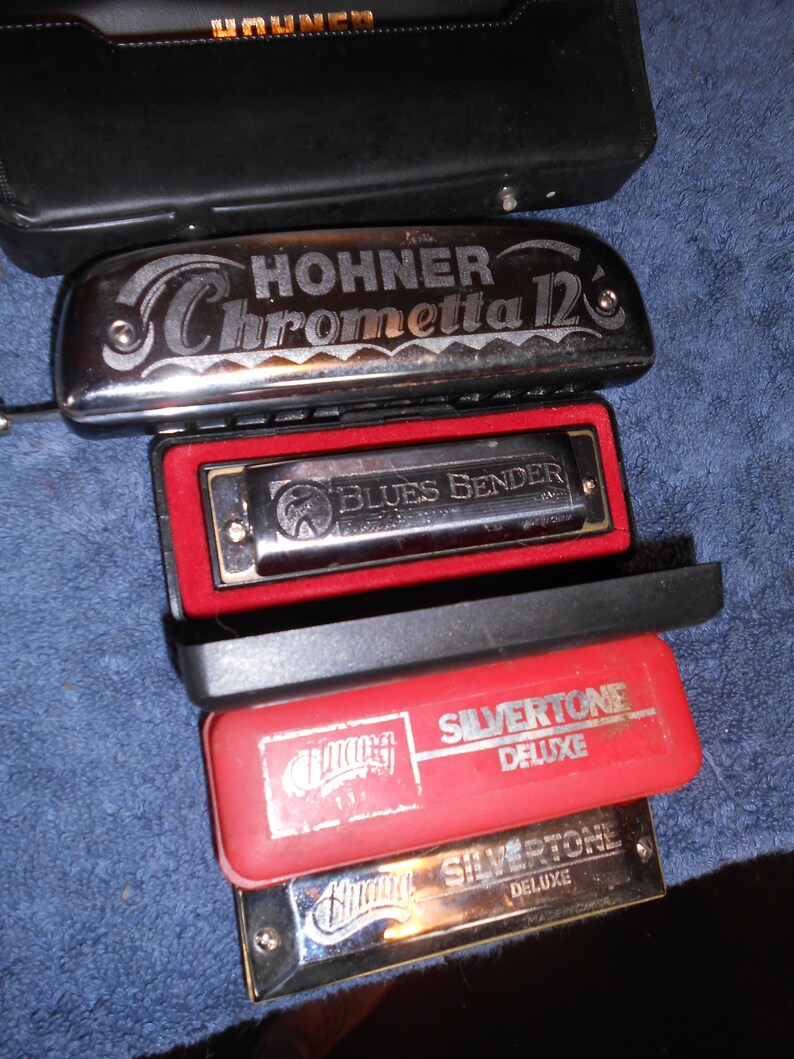Free Shipping M. HOHNER Chrometta 12 Harmonica CASE GERMANY Lot - Etsy