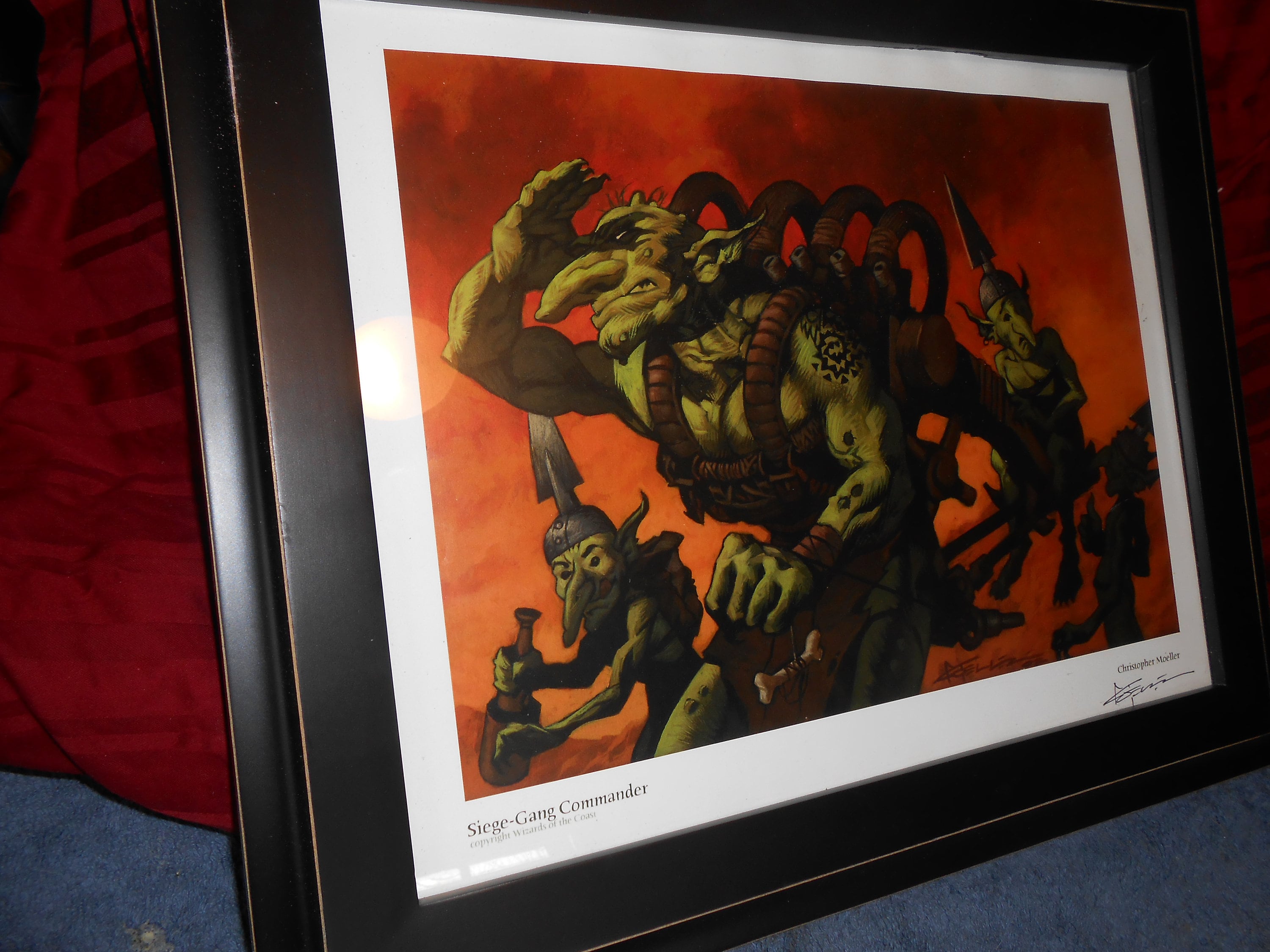 FREE Shipping Magic the Gathering MTG Signed ART Christopher Moeller ...
