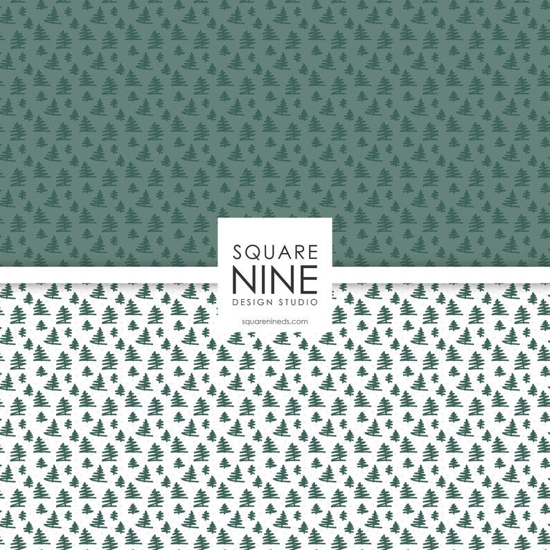 Winter Trees Digital Paper Pack | 18 Designs | 12x12 JPG Files | CMYK ...